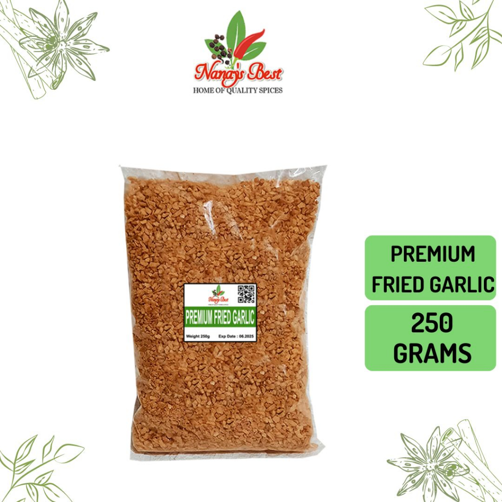 NanaysBest Premium Fried Garlic Pure Crispy Fried Garlic 250 Grams ...