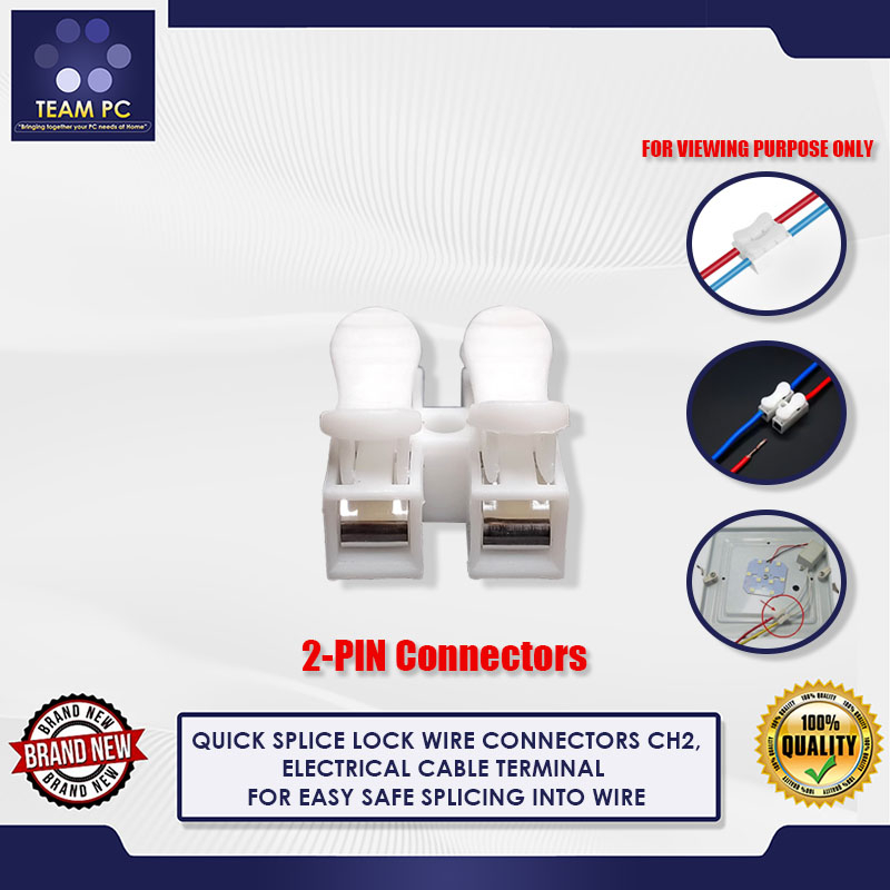 QUICK SPLICE LOCK WIRE CONNECTORS CH2, ELECTRICAL CABLE TERMINAL FOR ...