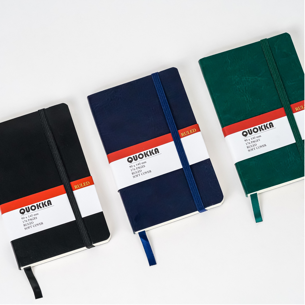 QUOKKA Pocket Size Soft Leather Ruled Notebook | Shopee Philippines