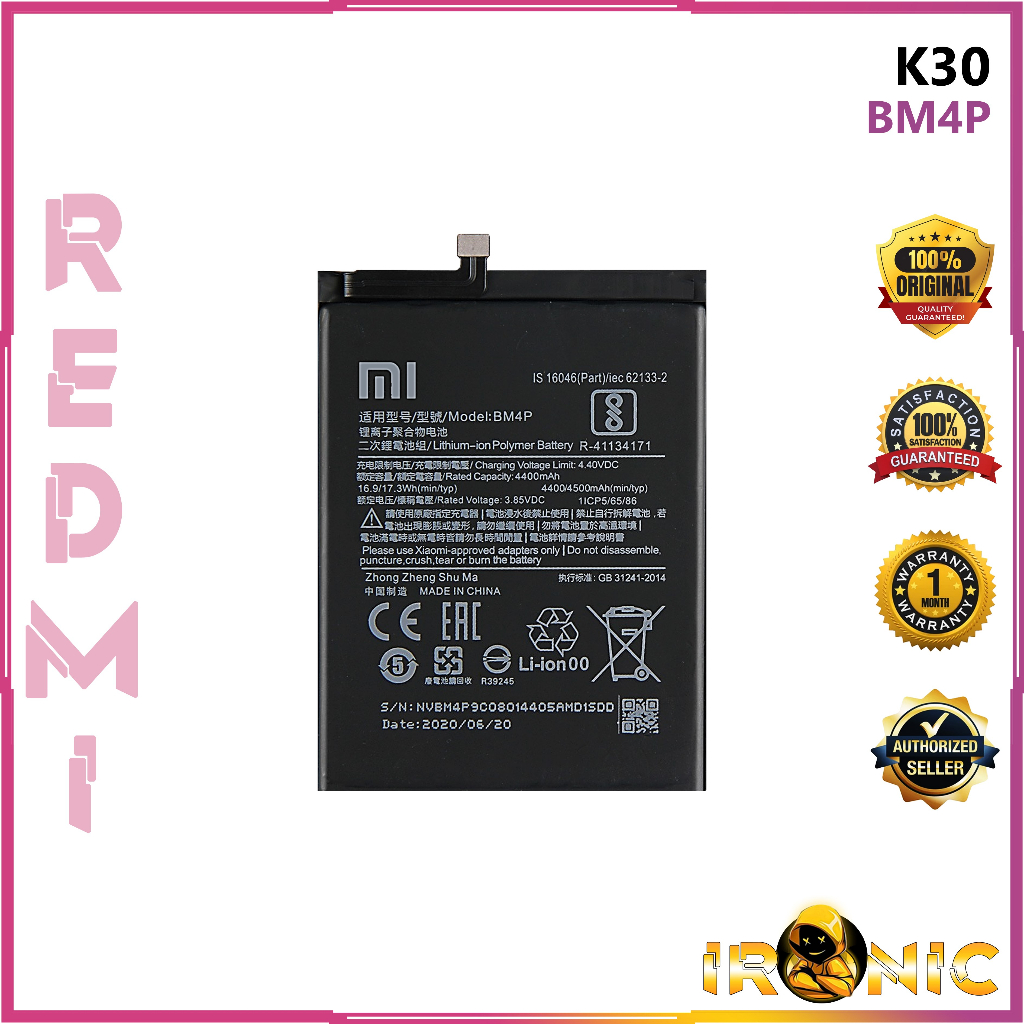 Redmi K30 Battery Model BM4P Original Equipment Manufacturer | Shopee ...