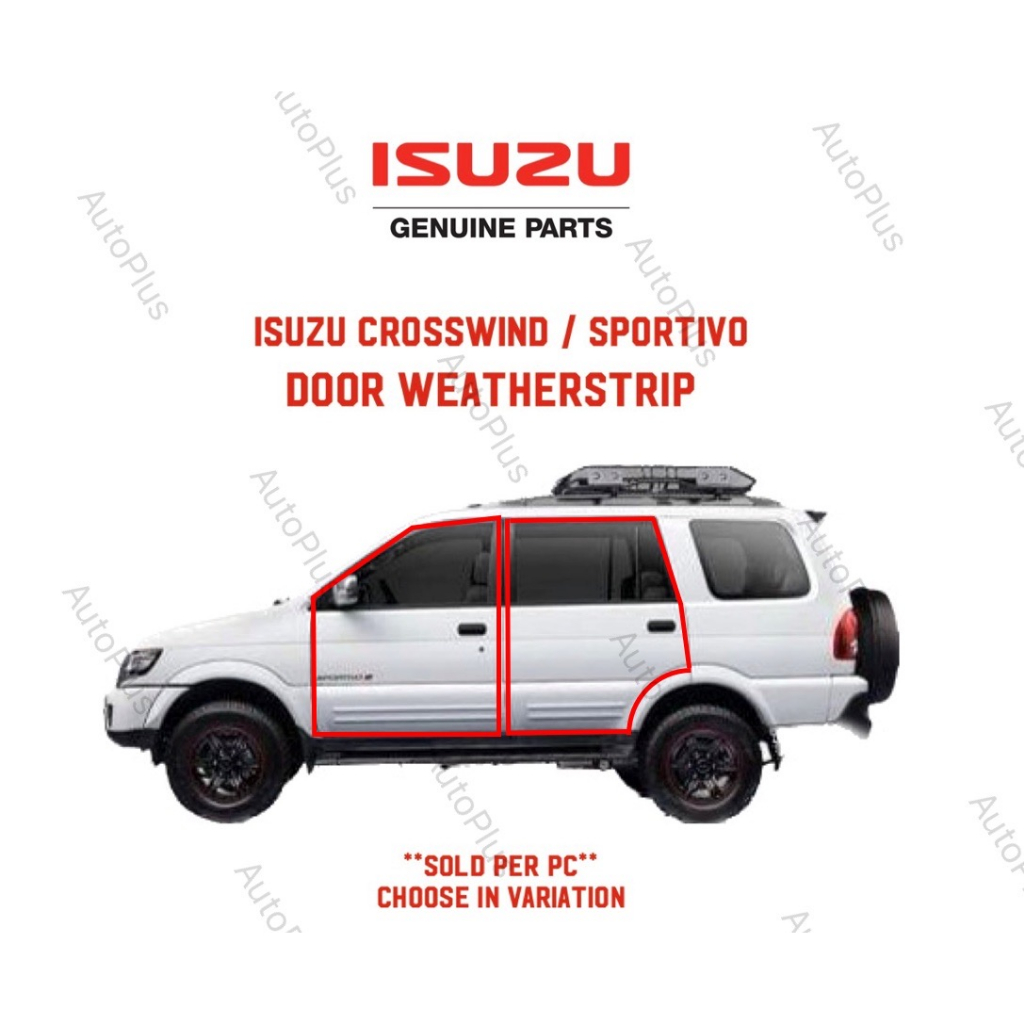 Isuzu Genuine Parts Door Weatherstrip Door Rubber Seal: Crosswind ...