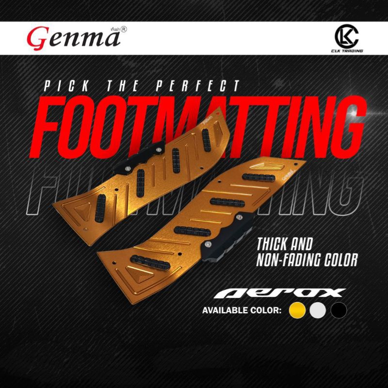 GENMA FOOT MATTING AEROX V1, V2 | Shopee Philippines