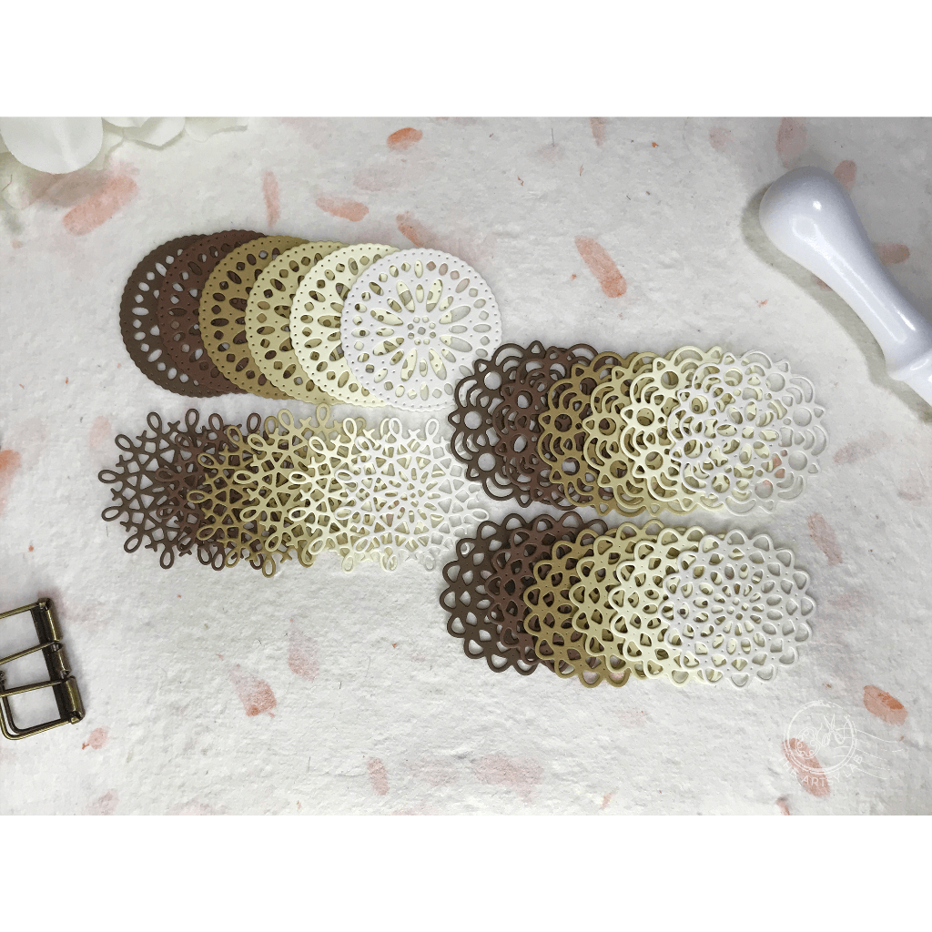 Mini Doily Die Cut Set, Paper Cardstock Diecuts, Journaling ...