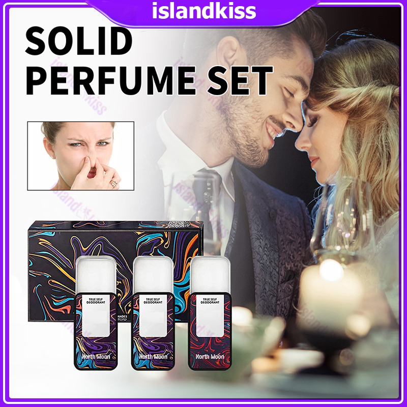 3 IN 1 MEIDIAN Solid Perfume Men and Women Perfume Sweet and Lasting ...