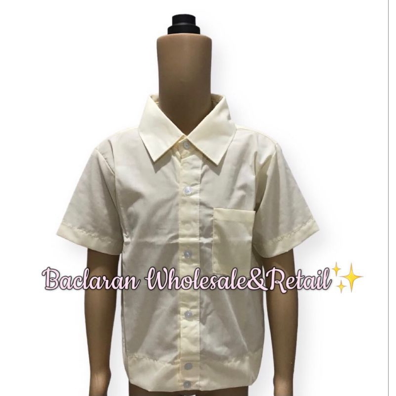 Polo Cream School Uniform ( Kinder to Adult ) | Shopee Philippines