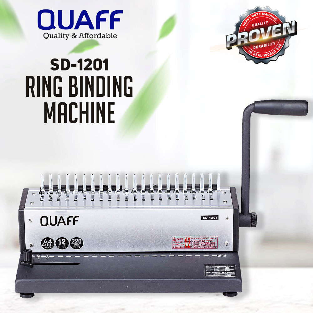 SD-1201 QUAFF Ring Binding Machine A4 Binding Machine | Shopee Philippines