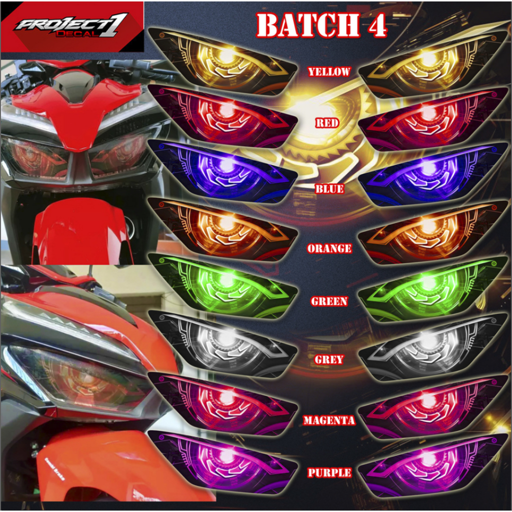 Honda Click 125i/150i game changer v2 winker transparent sticker ...