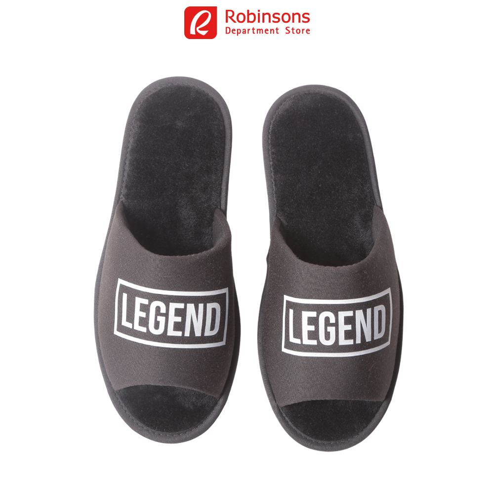 Tender Toes Mens Bedroom Slippers Legend (Black) | Shopee Philippines