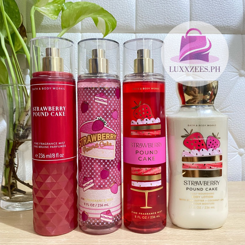 Strawberry Pound Cake Mist . Body Lotion . Shower Gel - Original Bath ...
