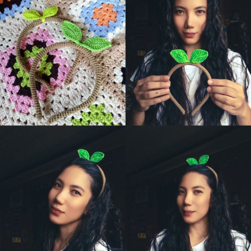 Headband Sprout Crochet/Headband Crochet | Shopee Philippines