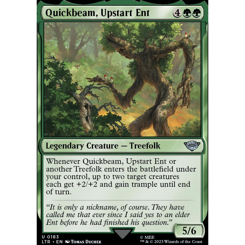 Quickbeam, Upstart Ent Uncommon The Lord of the Rings LOTR Magic the ...