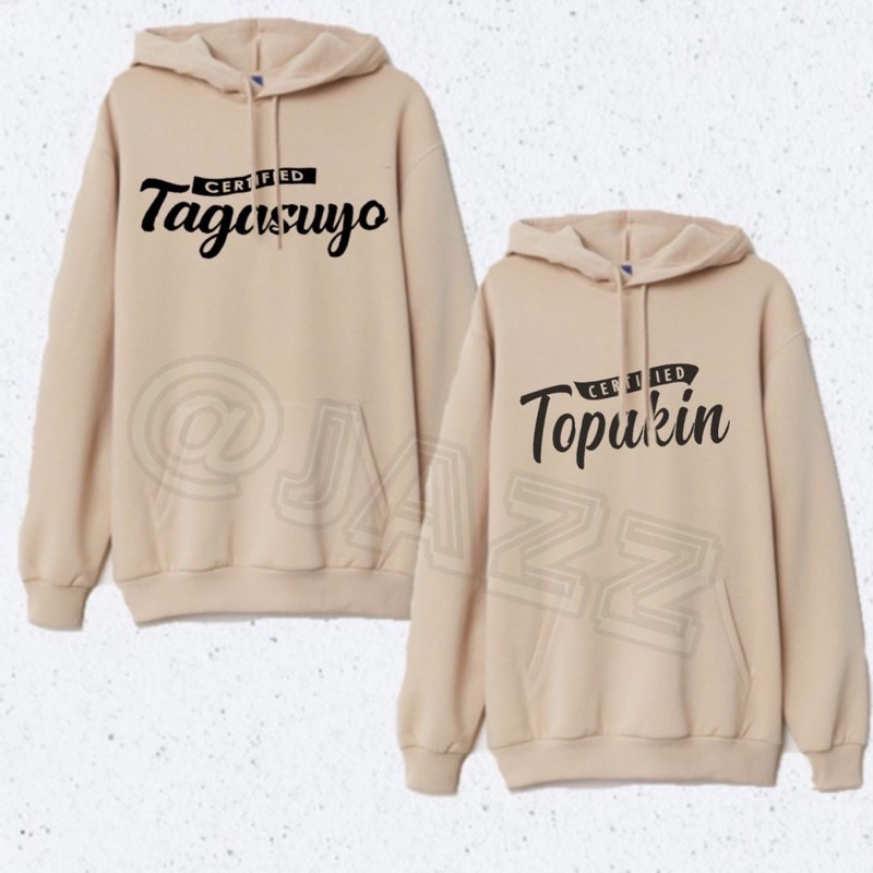 TOPAKIN TAGASUYO COUPLE HOODIE JACKET SET PRINT HOODIE JACKET ...