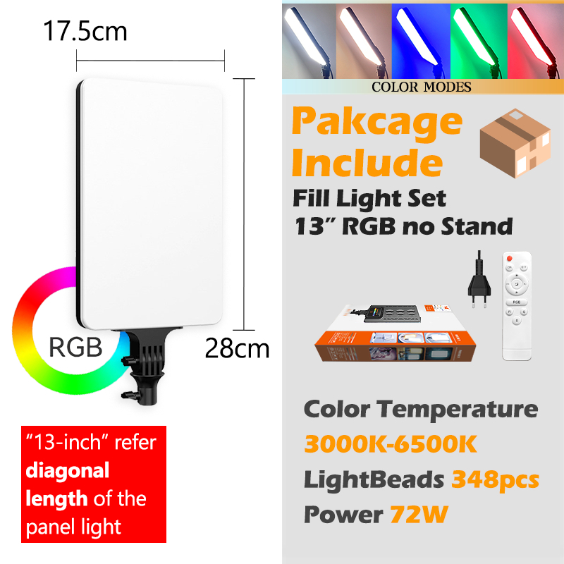 LED Video Panel Light Make up Lighting Tripod Stand Dimmable ...