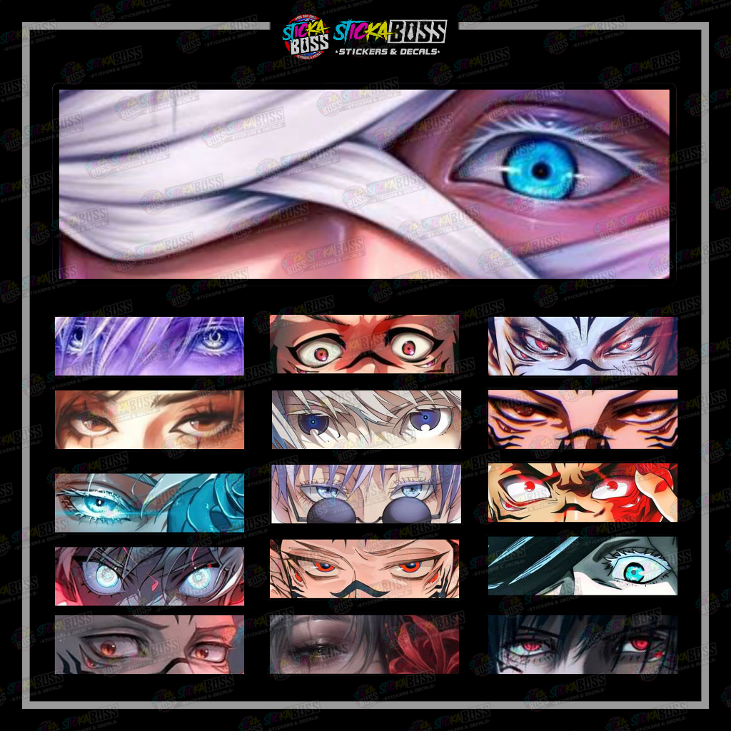 JUJUTSU KAISEN PART 1 | ANIME EYE SLAP STICKER【VINYL PRINTED ...