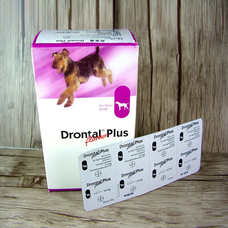 DRONTAL PLUS Dog Dewormer Internal Tablet | Shopee Philippines