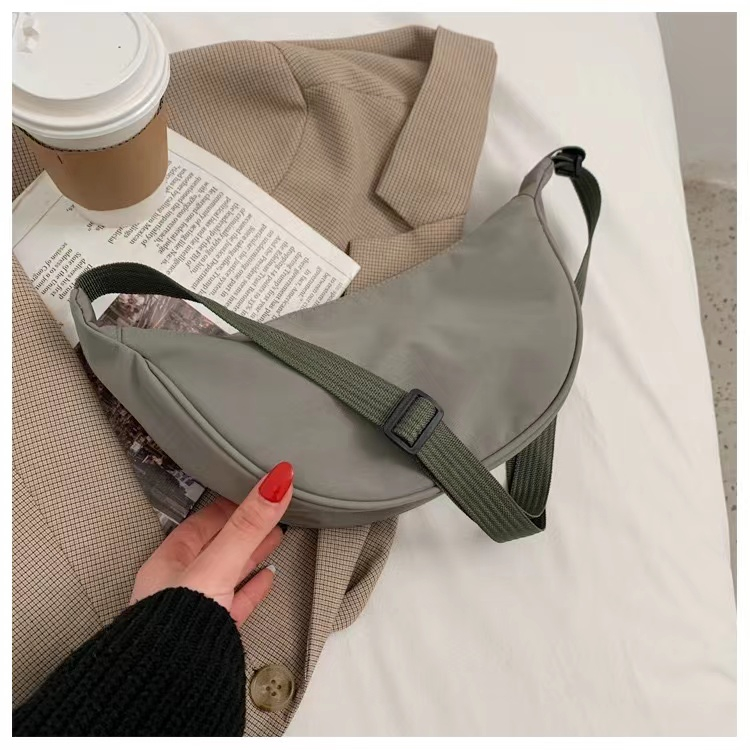 SANBAG#2836 KOREAN NYLON CHEST BAG TO SHOULDER BAG FOR WOMEN | Shopee ...