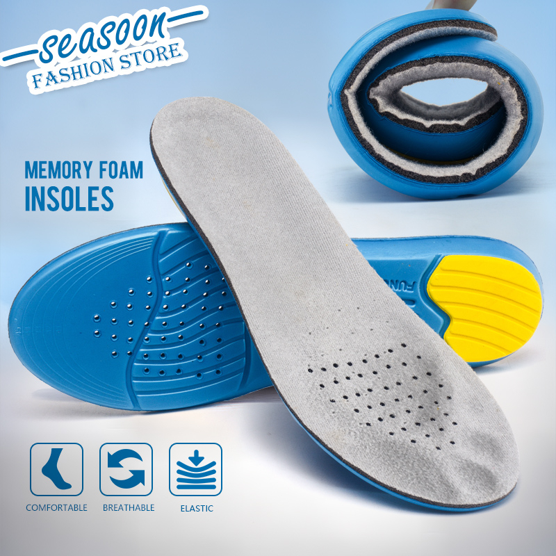 Memory Foam shoe insoles for Men and Women EVA elastic Sports insole ...