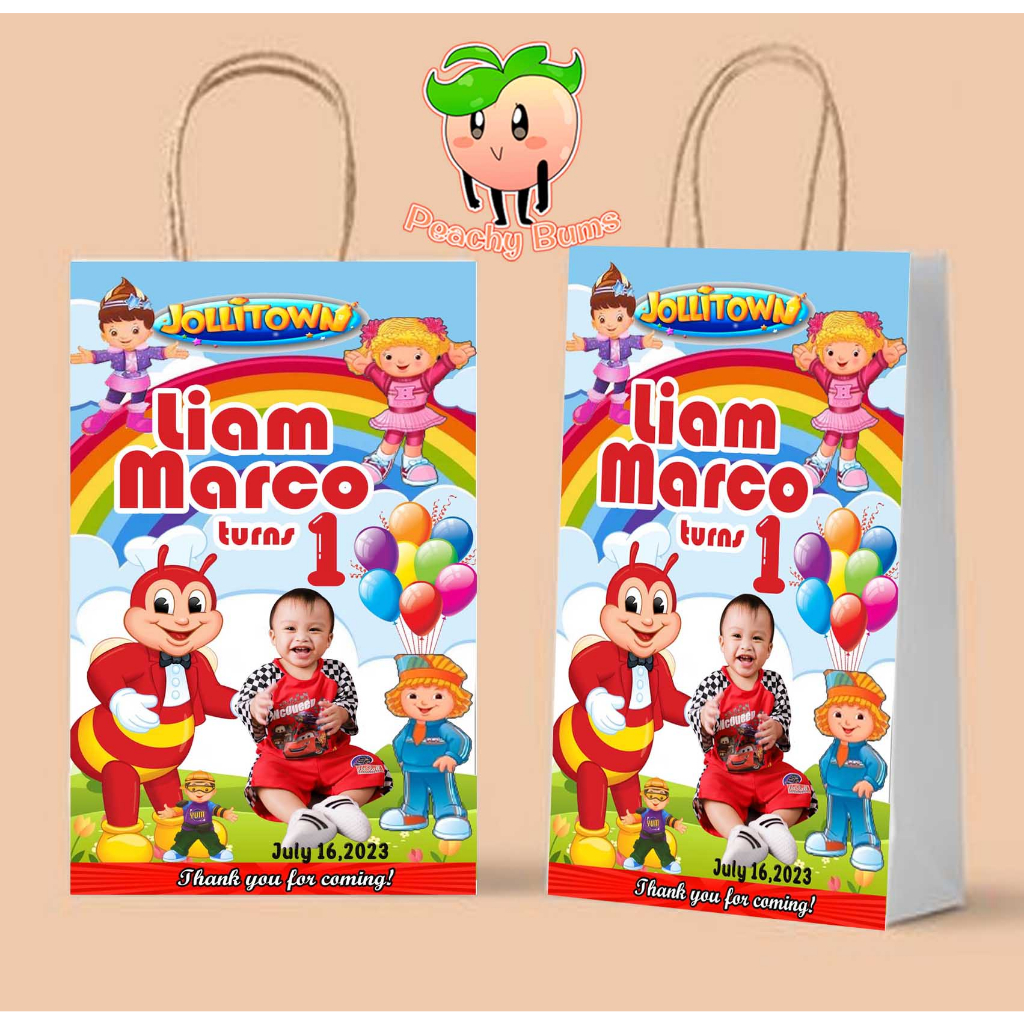 JOLLITOWN / JOLLIBEE LOOTBAGS W/PICTURE | Shopee Philippines