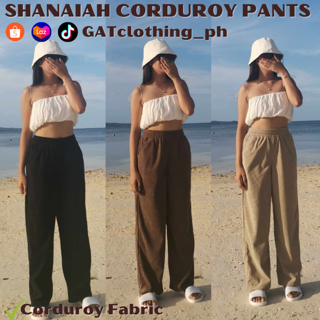 GATclothing_ph - TRENDY SHANAIAH CORDUROY PANTS - CORDUROY FABRIC ...
