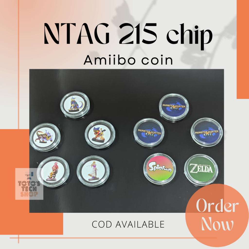 Ntag215 chip amiibo coin | Shopee Philippines
