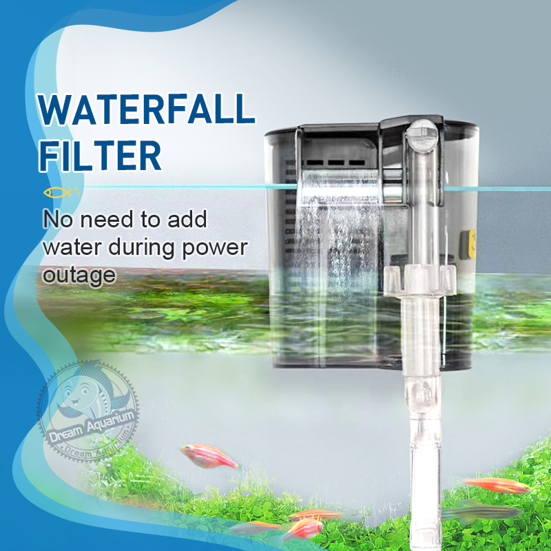 3 in 1 Small Aquarium Filter Small Tank Filter Suspension Oxygen Pump ...