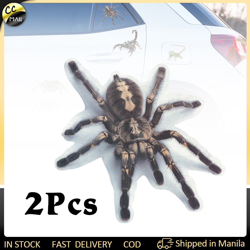 2PCS 3D Car Stickers Scorpion Spider Creative Car Decor Decal Animal ...