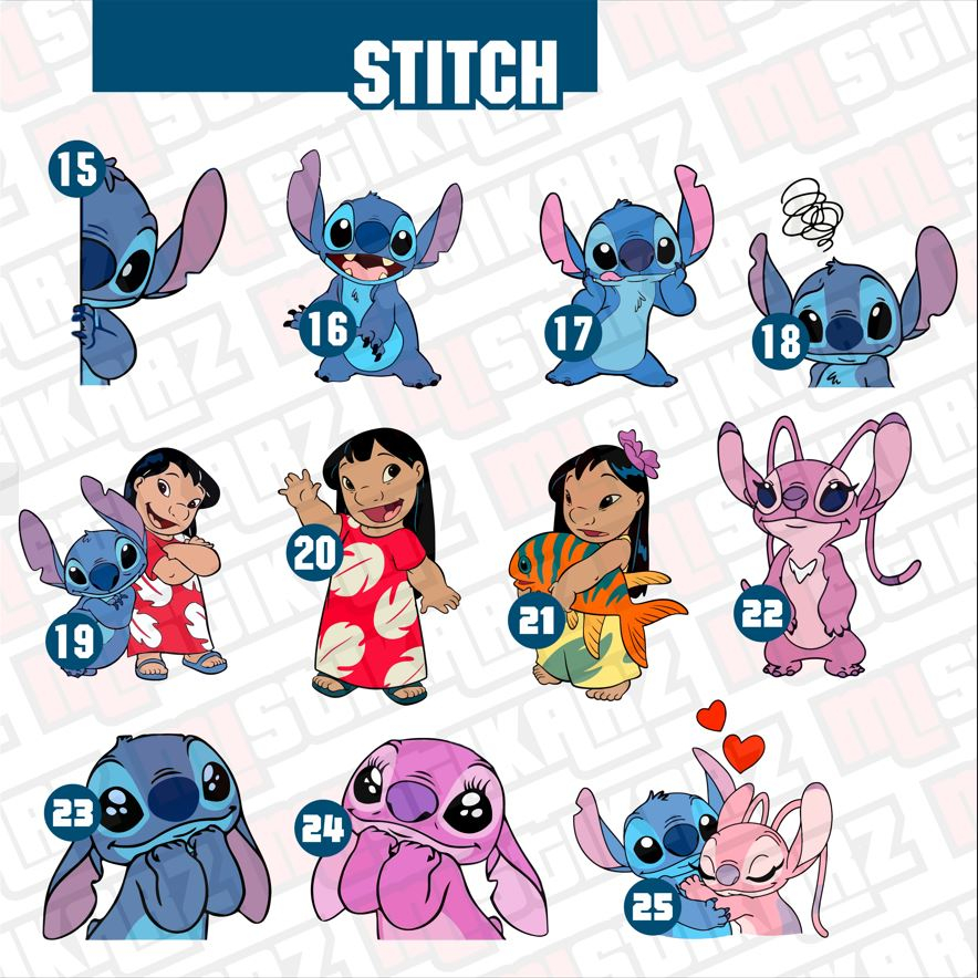 Stitch Chibi Vinyl Waterproof Sticker | Shopee Philippines