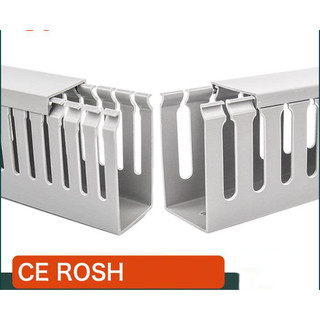 2M 100mmx100mm PVC Cable Tray/Duct Slotted PVC industrial environmental ...