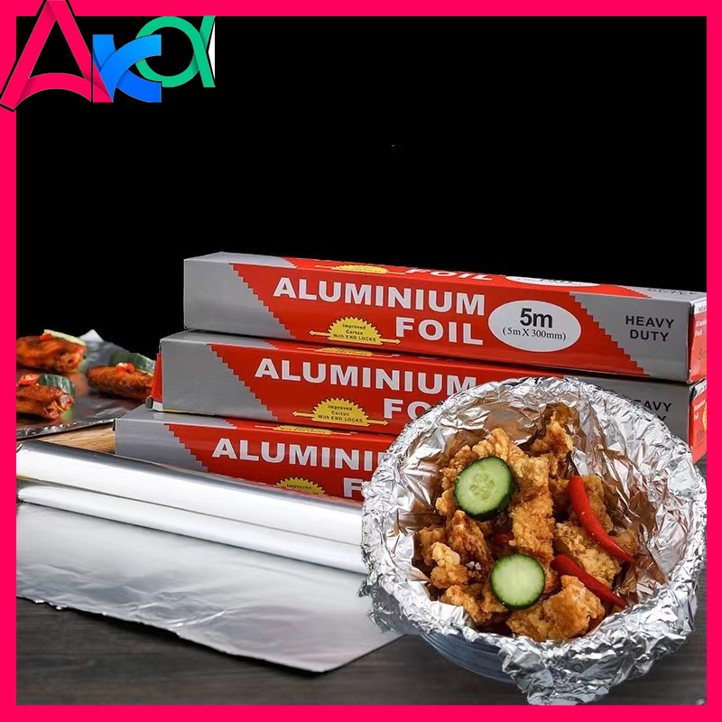 10m thick BBQ aluminum foil roll with cutter food wrap food storage ...