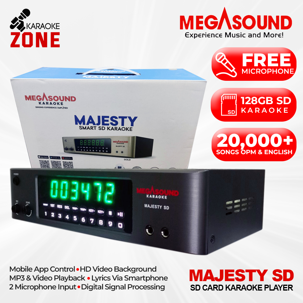 Megasound Majesty / Karaoke Player / 128Gb / 20,000+ English, OPM ...