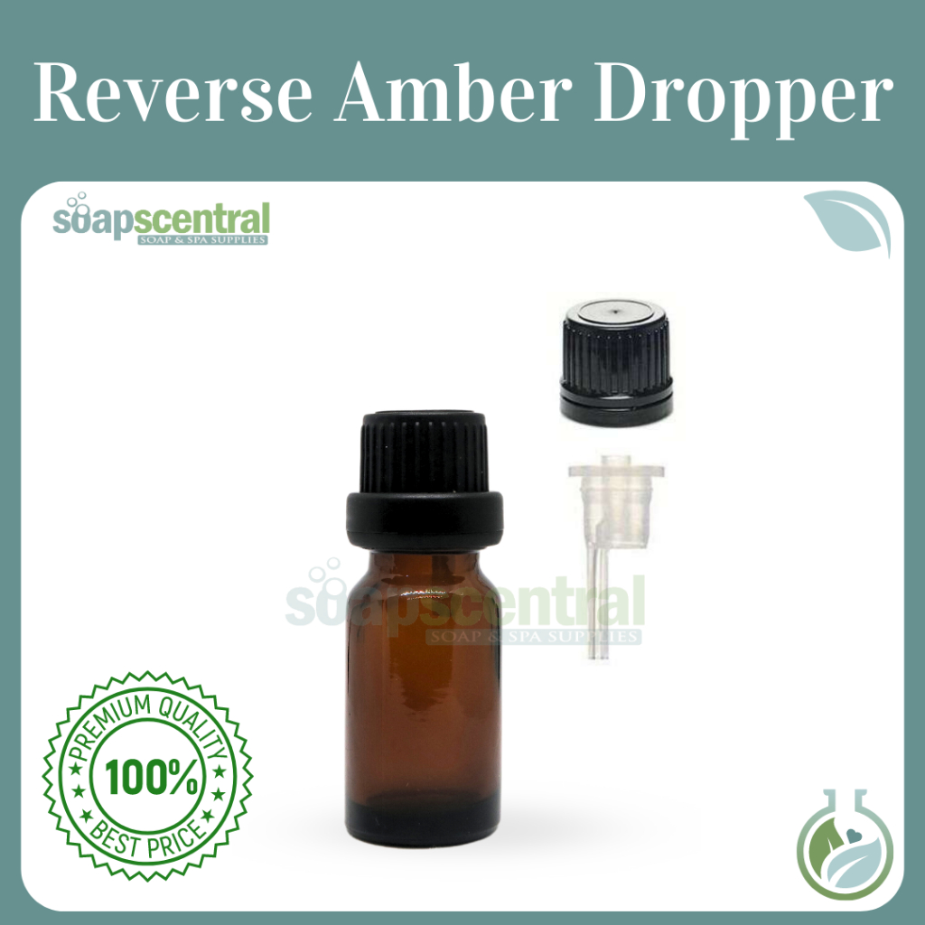 10ml Reverse Amber Bottle Dropper with stopper Empty Cosmetic Packaging ...