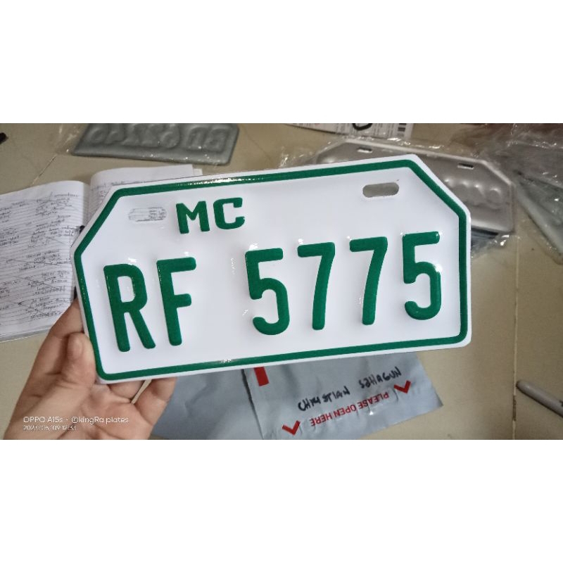 motorcycle plate galvanized and embossed | Shopee Philippines
