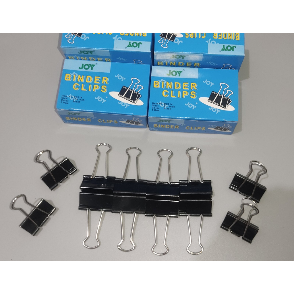 Binder Clips 1", 1 1/4", 1 5/8" 12pcs. per box (sold per box) | Shopee ...