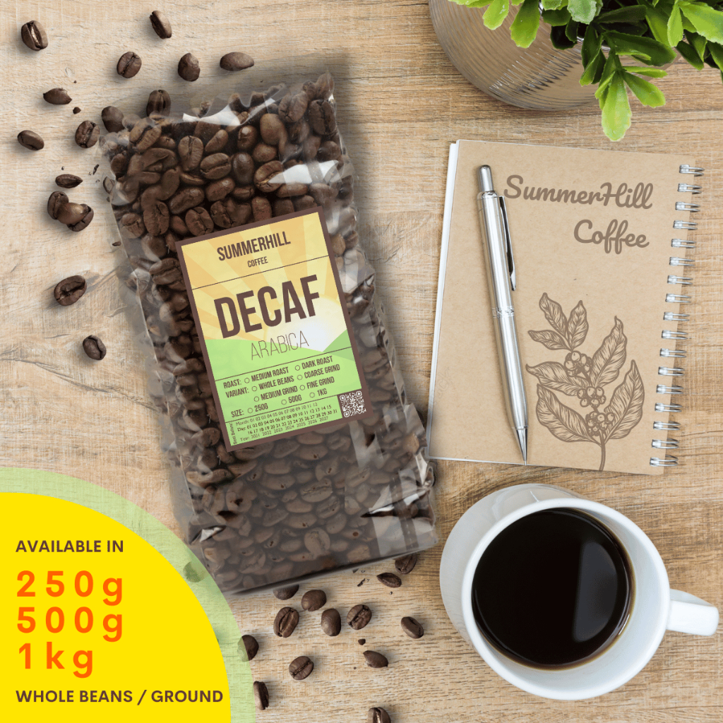 DECAF Arabica (Decaffeinated Coffee Beans) - Whole / Ground ...