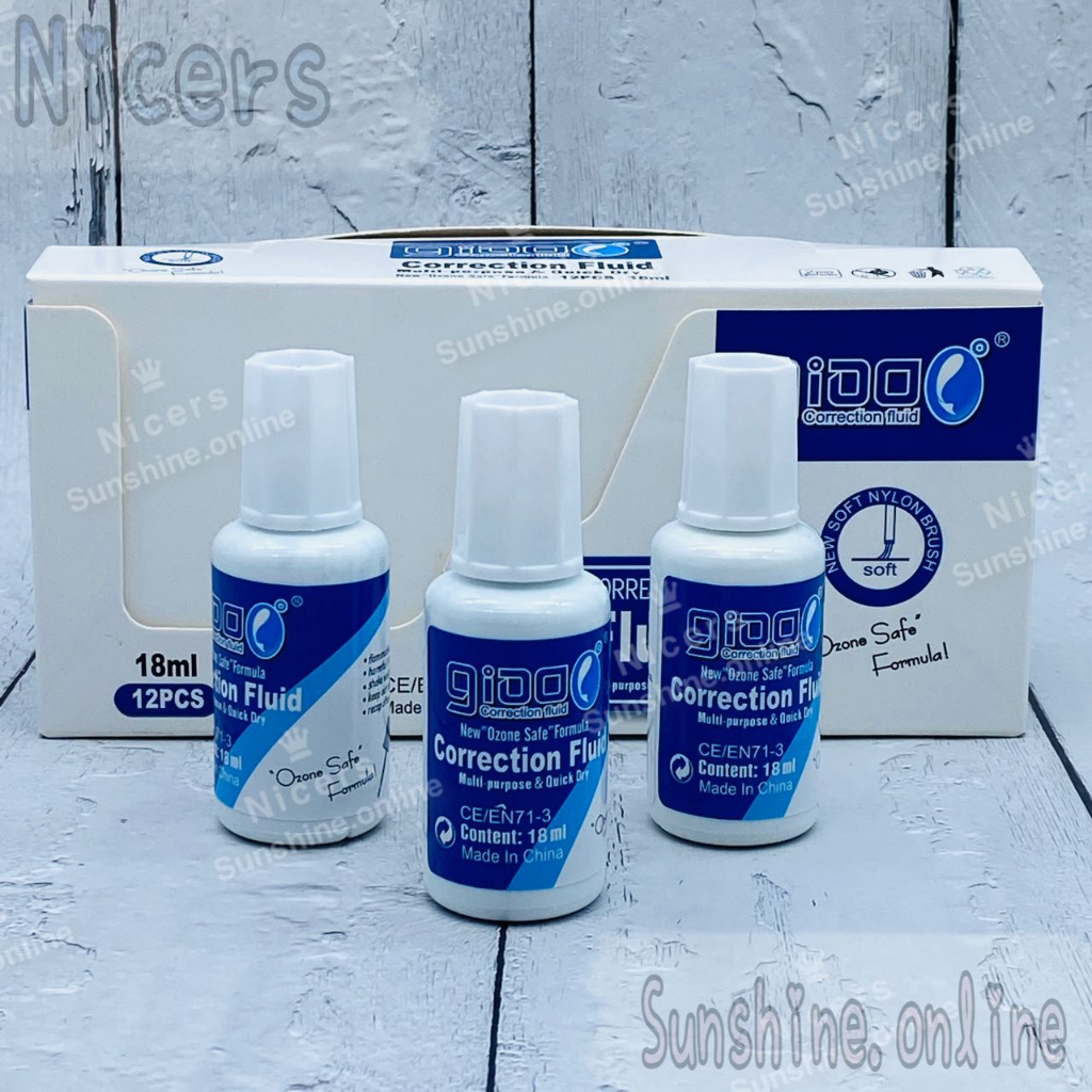 JD-600 Correction Fluid Correction Brush Multi-Purpose & Quick Dry 18ml ...