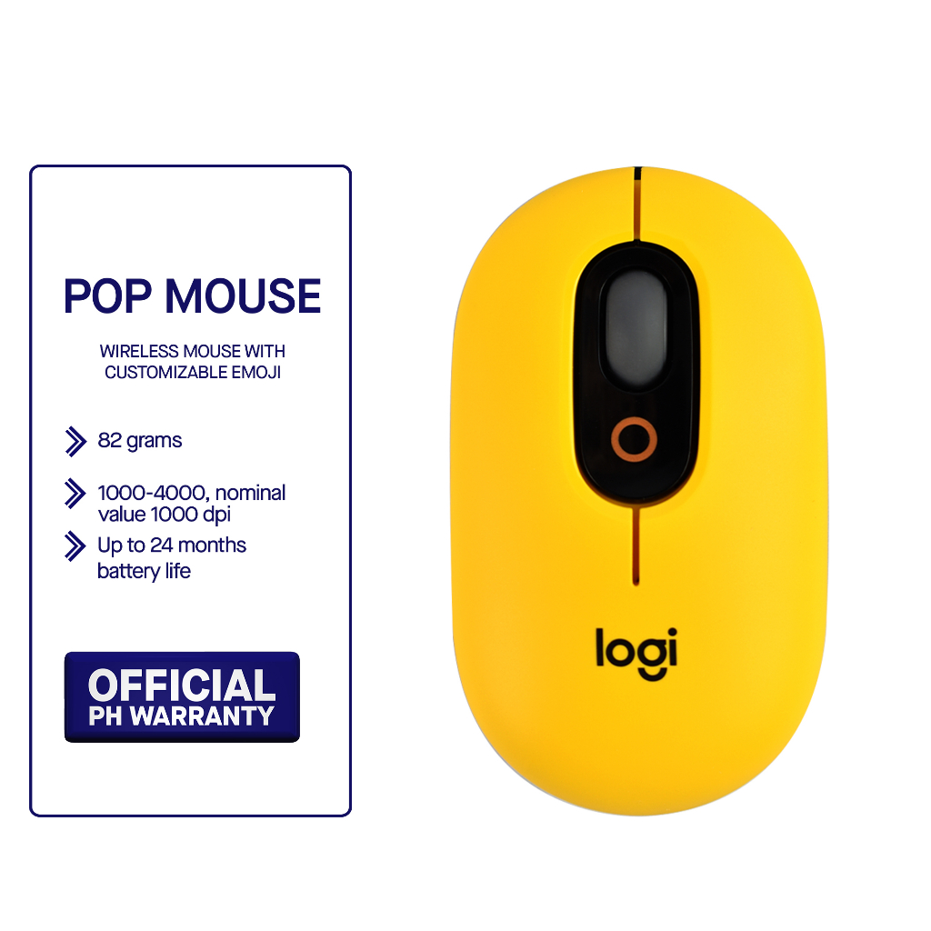 Logitech POP Wireless Mouse with Emoji Button Function | Shopee Philippines
