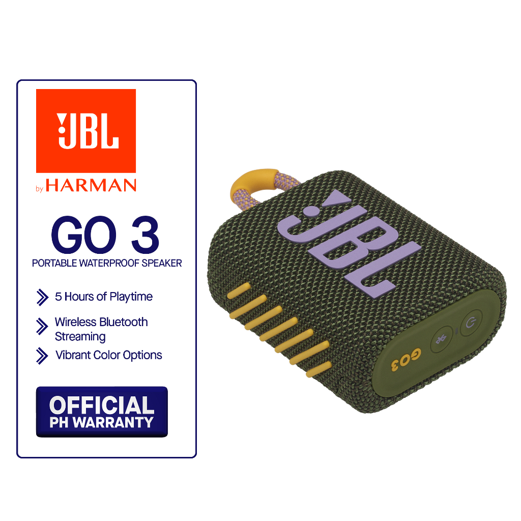 JBL GO 3 / GO3 Wireless Bluetooth Speaker | Shopee Philippines