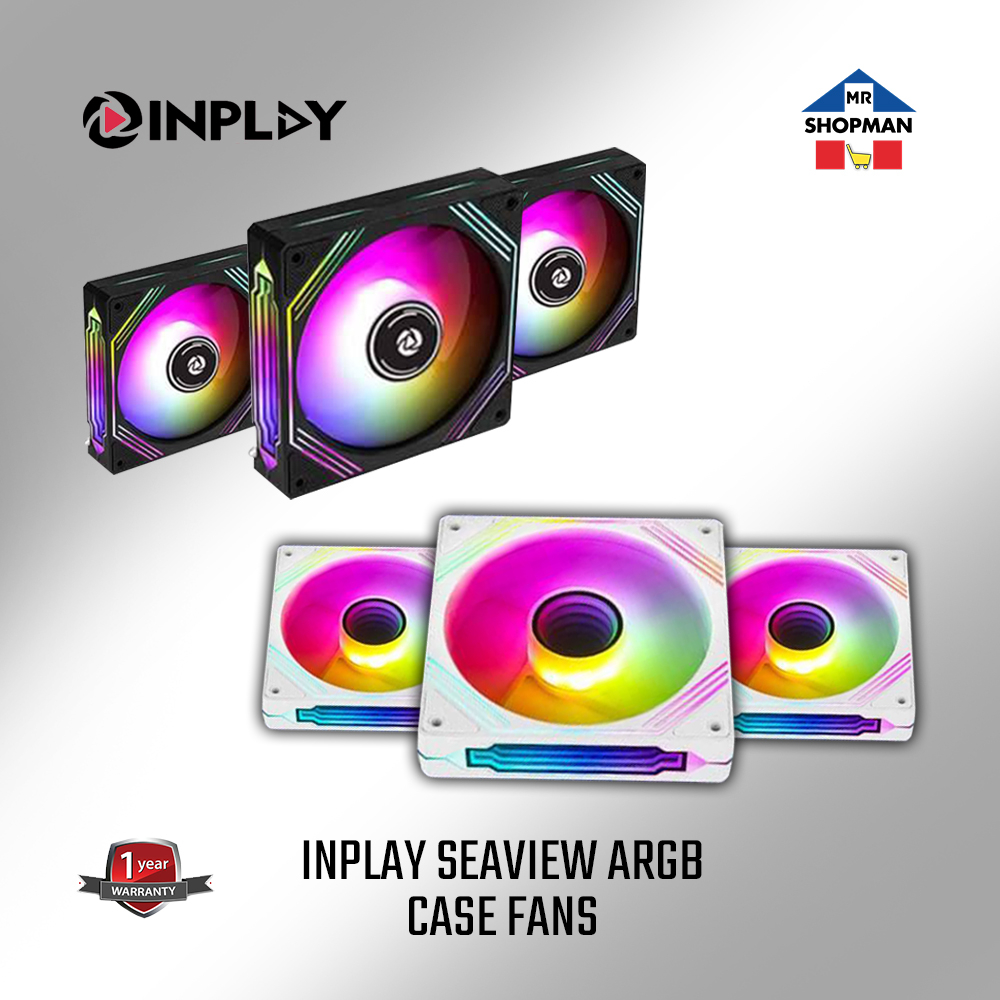 Inplay Seaview Tower X1 / X3 3in1 / Single ARGB Black White Case Fan ...