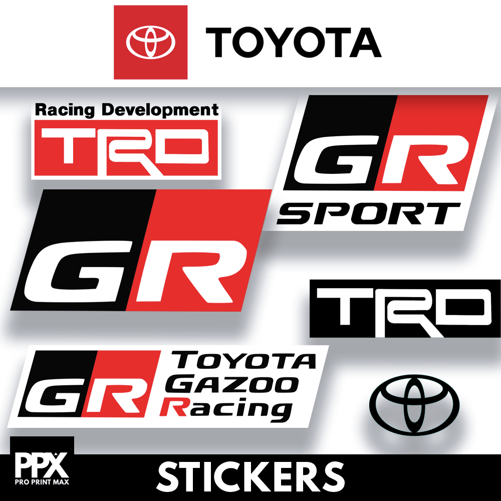 TOYOTA GR TRD Racing Development sticker decal car outdoor sticker | Shopee Philippines