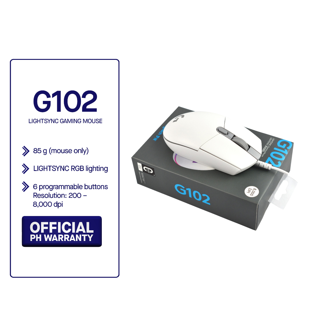 Logitech G102 Wired Lightsync Gaming Mouse | Shopee Philippines