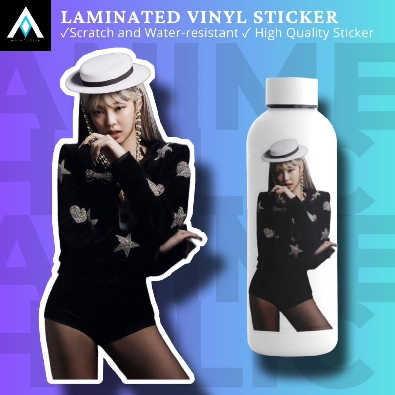 BLACKPINK | JENNIE KIM TUMBLER STICKERS PERSONAL WATERPROOF LAMINATED ...