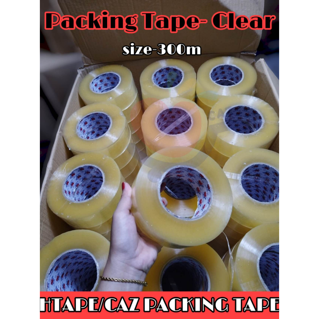 Packaging Tape Clear/TAN/CLEAR YELLOW 300m Strong Adhesive Big Roll ...