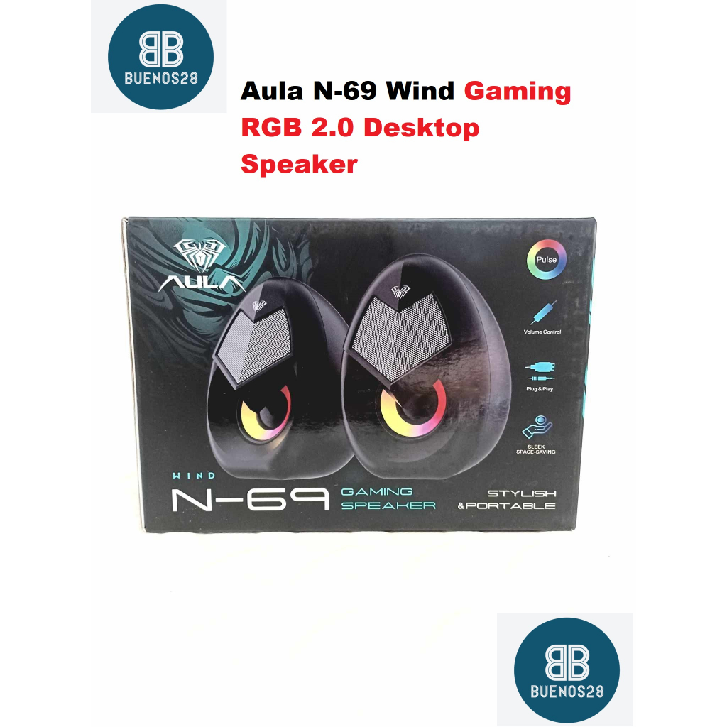 Aula N-69 Wind Gaming RGB 2.0 Desktop Speaker (N-69) | Shopee Philippines