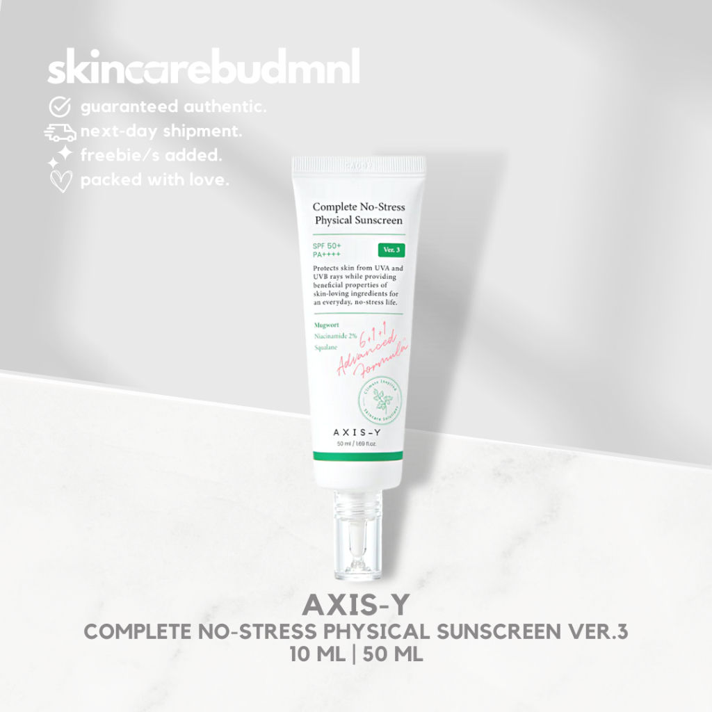 AXIS-Y Complete No-Stress Physical Sunscreen SPF50+ Version 3 10ml ...