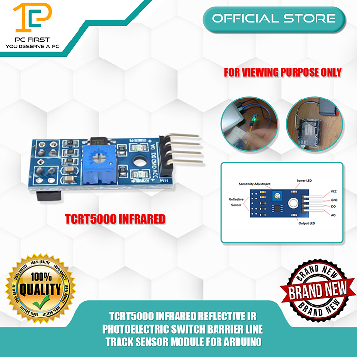 TCRT5000 INFRARED REFLECTIVE IR PHOTOELECTRIC SWITCH BARRIER LINE TRACK SENSOR MODULE FOR ...