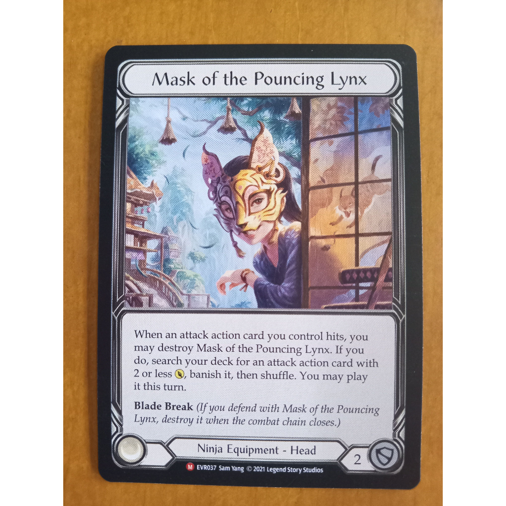 FAB Mask of the Pouncing Lynx Majestic Flesh and Blood TCG Ninja ...