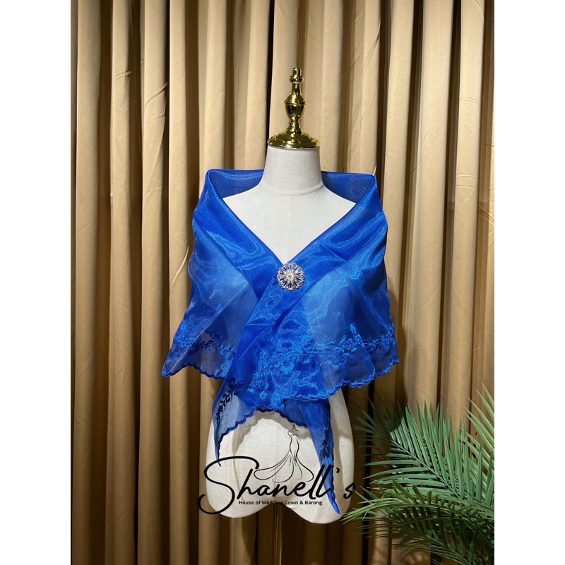 Alampay Filipiniana with brooch pin | Shopee Philippines