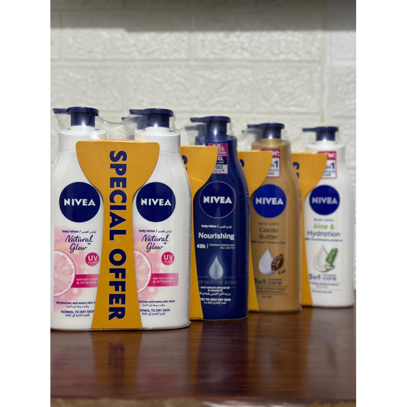 NIVEA Body Lotion, Assorted. All Skin Types 400ml Made in Germany ...