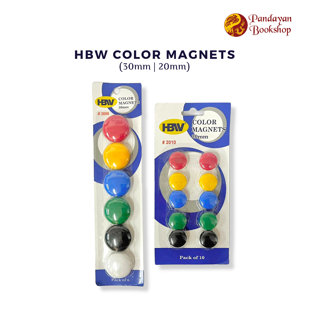 HBW Color Magnets (30mm-6pcs, 20mm-10pcs) | Shopee Philippines