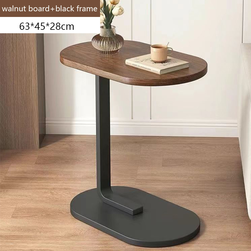 Side Table, Minimalist Coffee Table for Sofa Bedside Table with Steel ...
